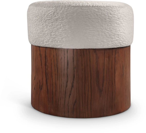 Nimes - Ottoman / Stool With Brown Base – Best Buy Furniture