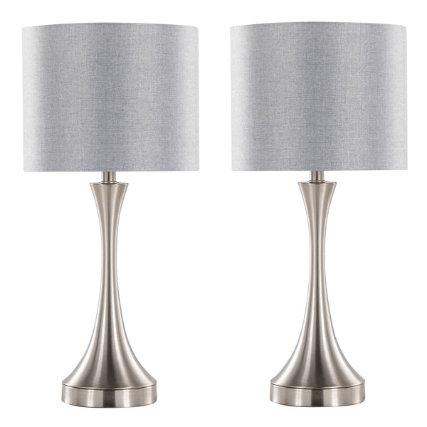 Lenuxe - Contemporary Table Lamp Built In USB Port (Set of 2) – Best ...