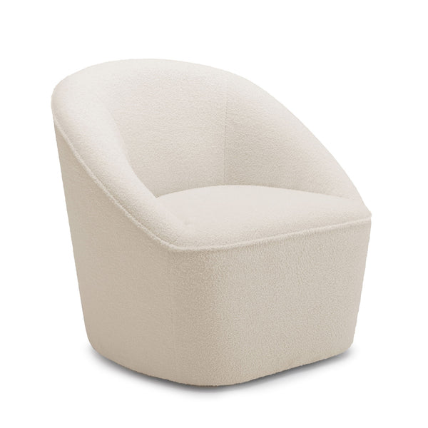 Anson - Swivel Chair With Soft Rounded Back - Off White – Best Buy ...