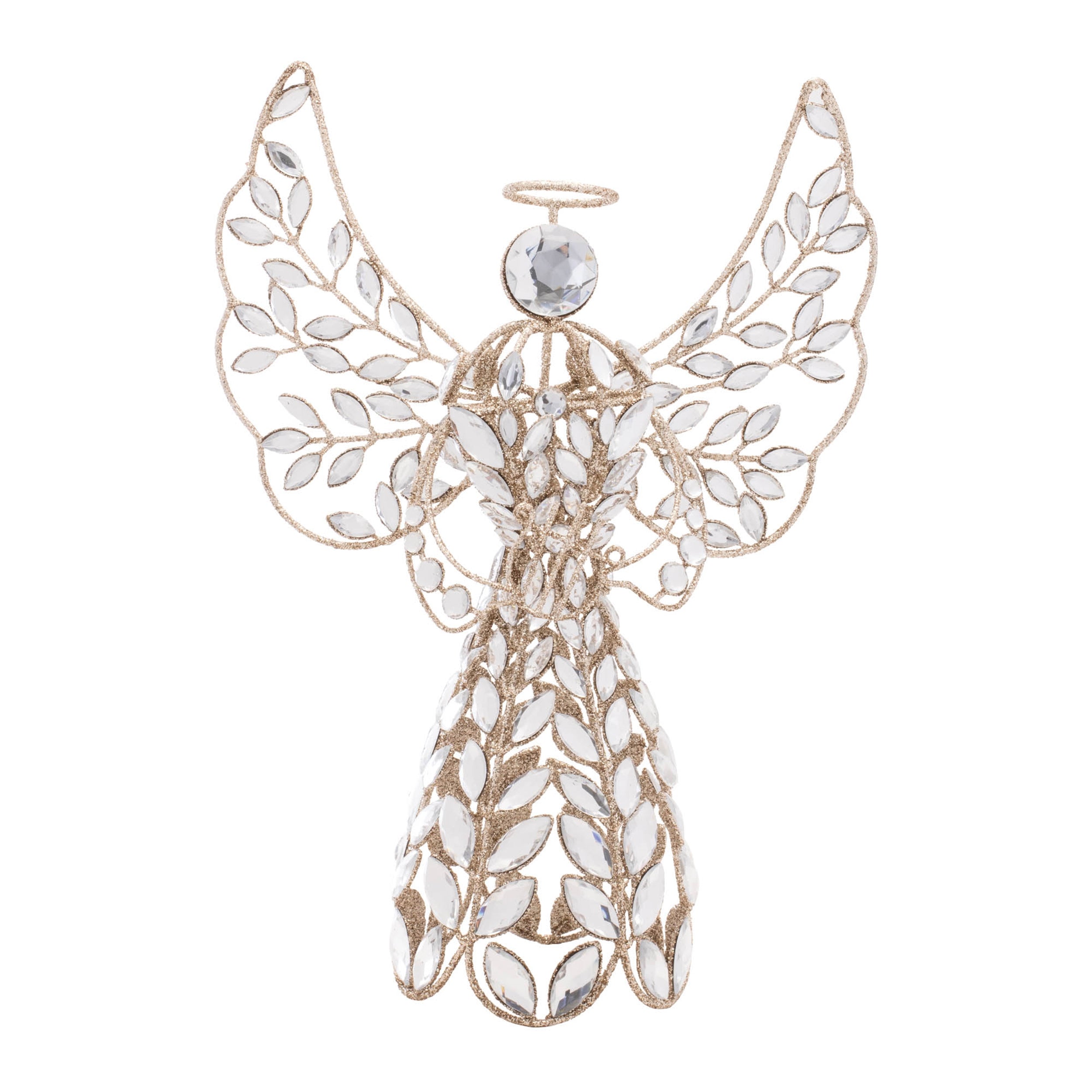 - Jeweled Metal Angel Tree Topper 13"H | Best Buy Furniture