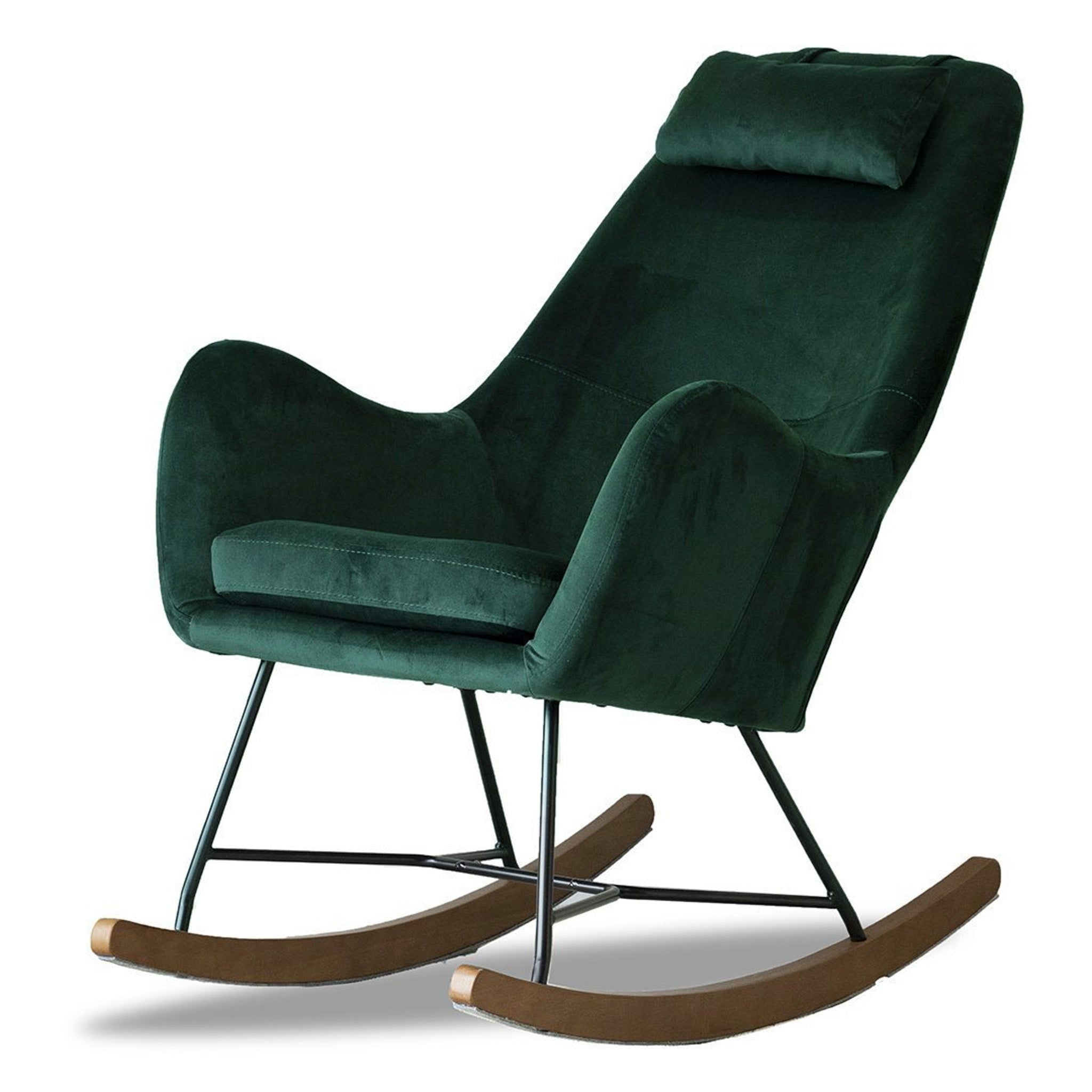 Chel - Mid-Century Modern Velvet Rocking Chair – Best Buy Furniture